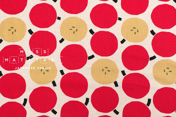 Apples - red – Miss Matatabi Japanese Fabric
