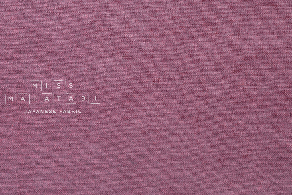 100% brushed linen - mauve – Miss Matatabi Japanese Fabric