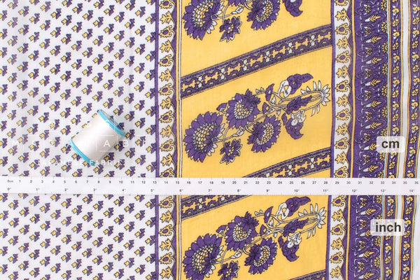 Hand Printed Indian Cotton Voile - C2 – Miss Matatabi Japanese Fabric