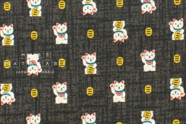 Traditional Series Maneki Neko A Miss Matatabi Japanese Fabric