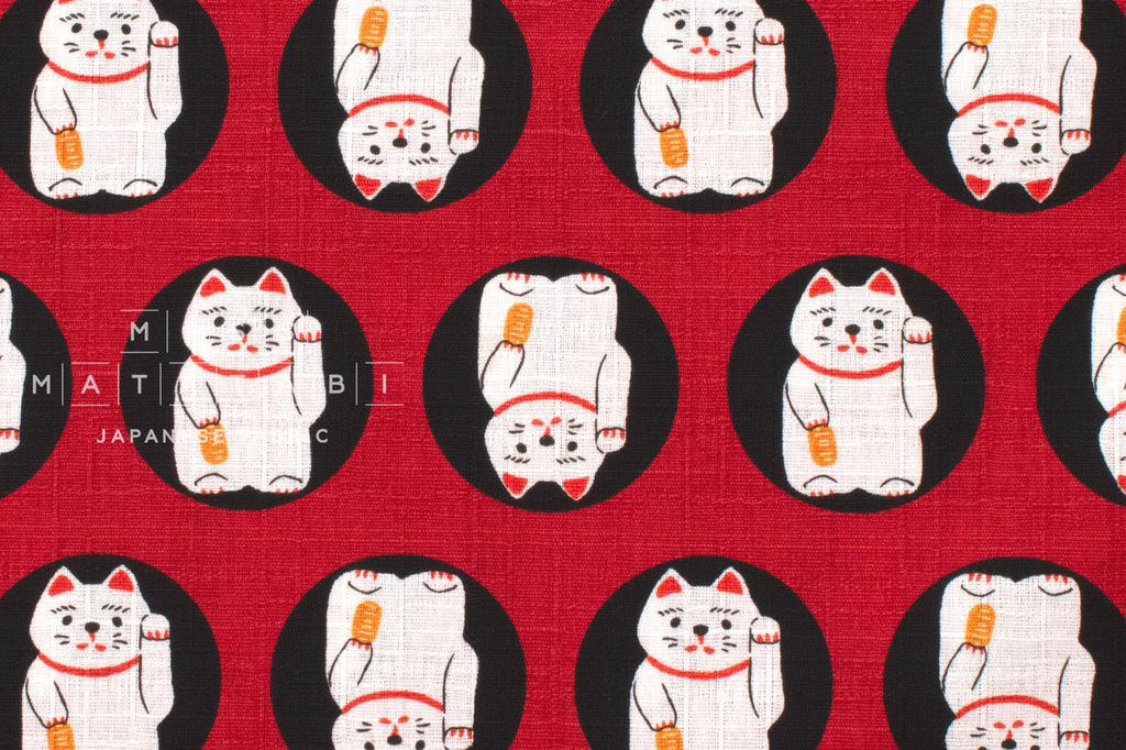 Maneki Neko - C – Miss Matatabi Japanese Fabric